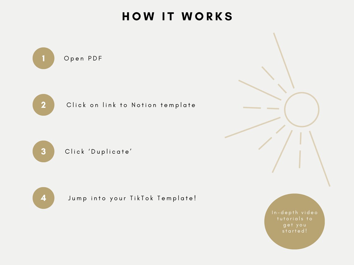 BOHO Tiktok Notion Template, Minimal Content Planner for Notion ...