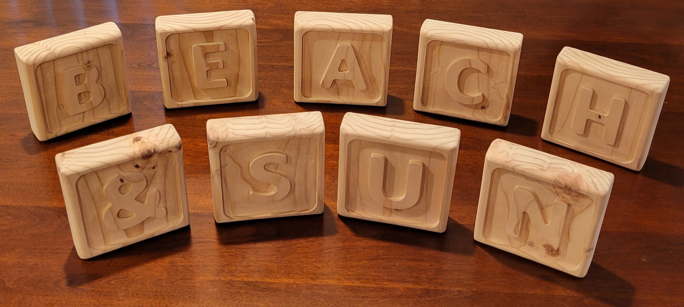 5" Alphabet Block, Letters and Numbers - for Phrases or Names - Etsy