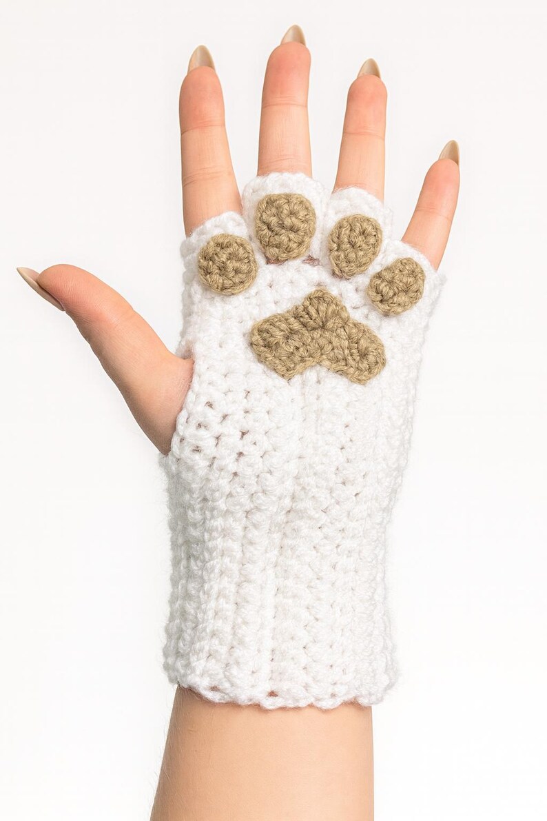 Paw Gloves Crochet Pattern – Cute Cat Paw Mittens PDF, Easy Crochet ...
