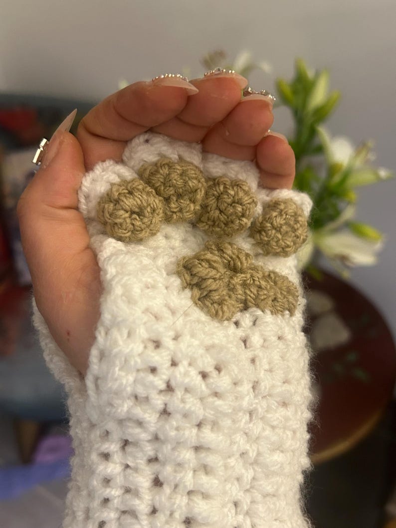 Paw Gloves Crochet Pattern – Cute Cat Paw Mittens PDF, Easy Crochet ...