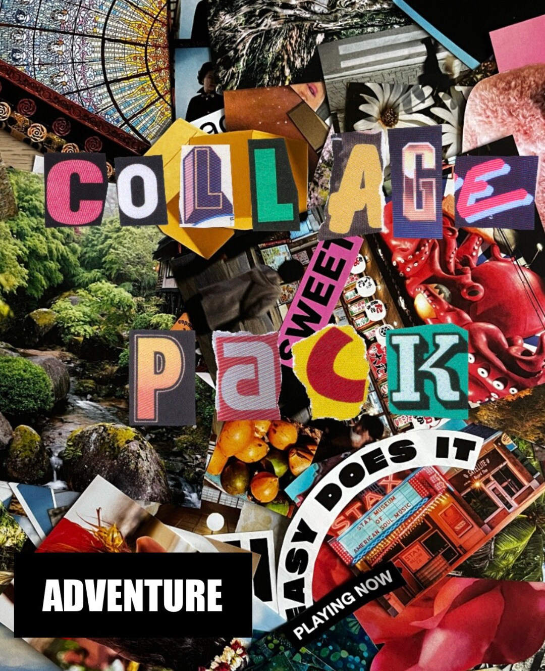 Adventure Collage Kit Assorted Pre-cut Images Hand-sourced Collage - Etsy