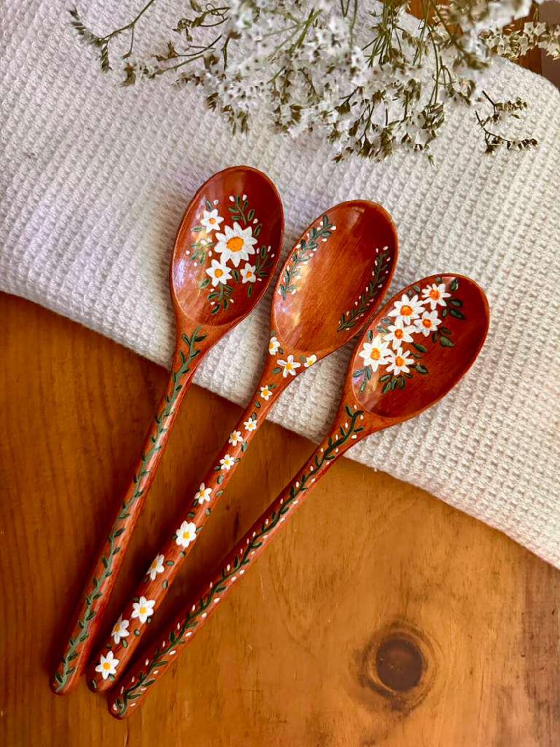 Hand Painted Wooden Spoons, Farmhouse Style - Etsy