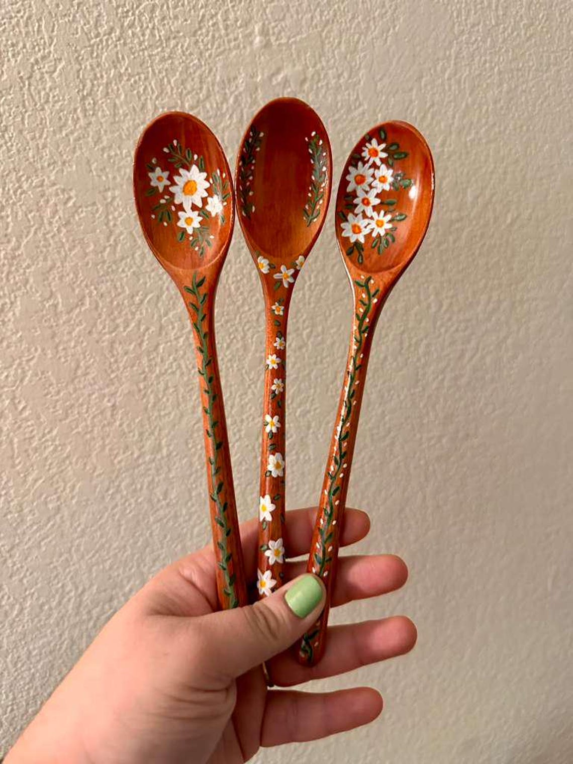 Hand Painted Wooden Spoons, Farmhouse Style - Etsy