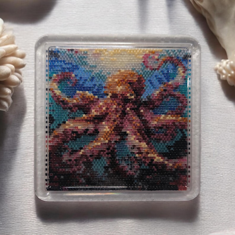 Pacific Northwest Marine Animal Even Count Peyote Coaster Patterns *SET ...