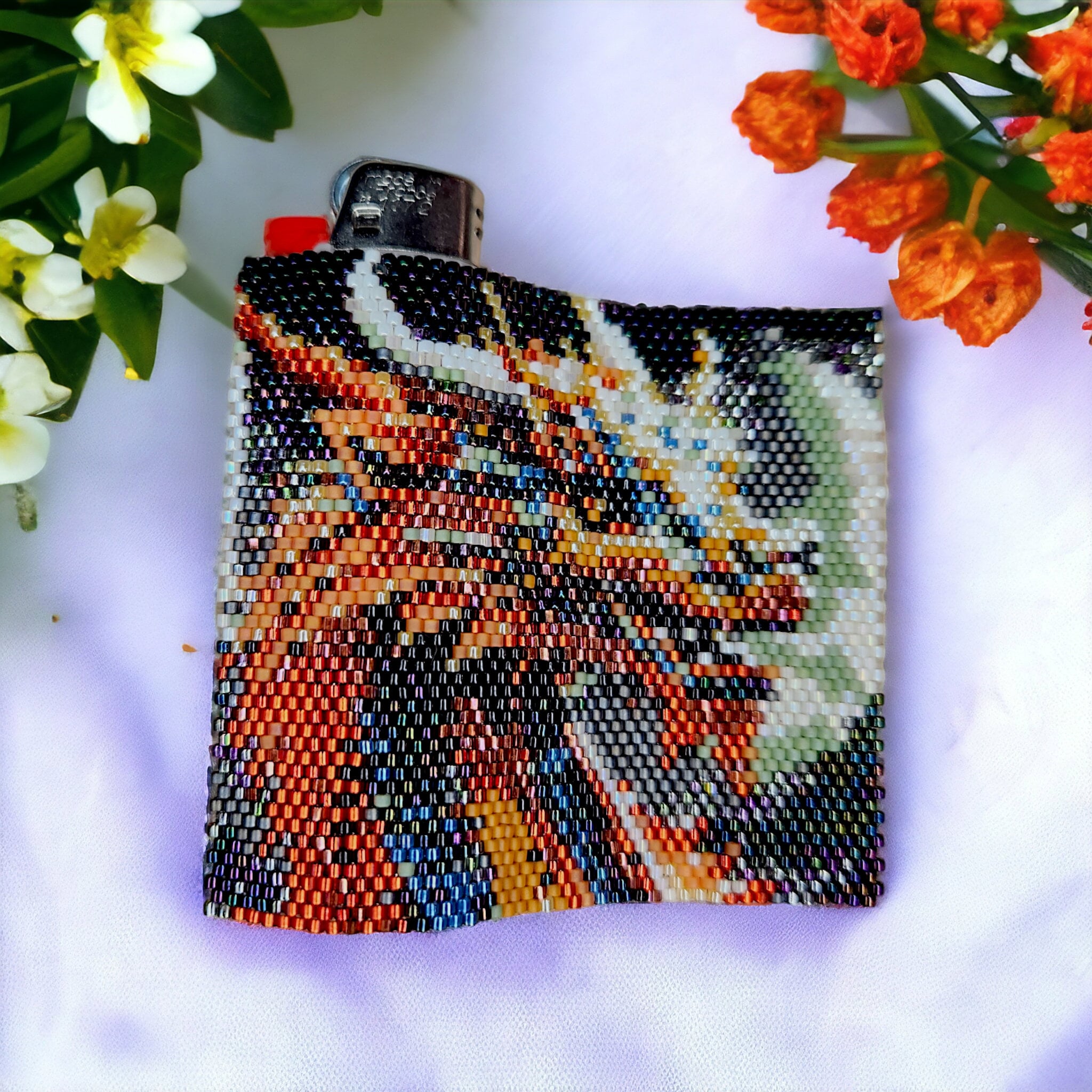 Majestic Dragon Lighter Case Pattern in Even Count Peyote Stitch - Etsy