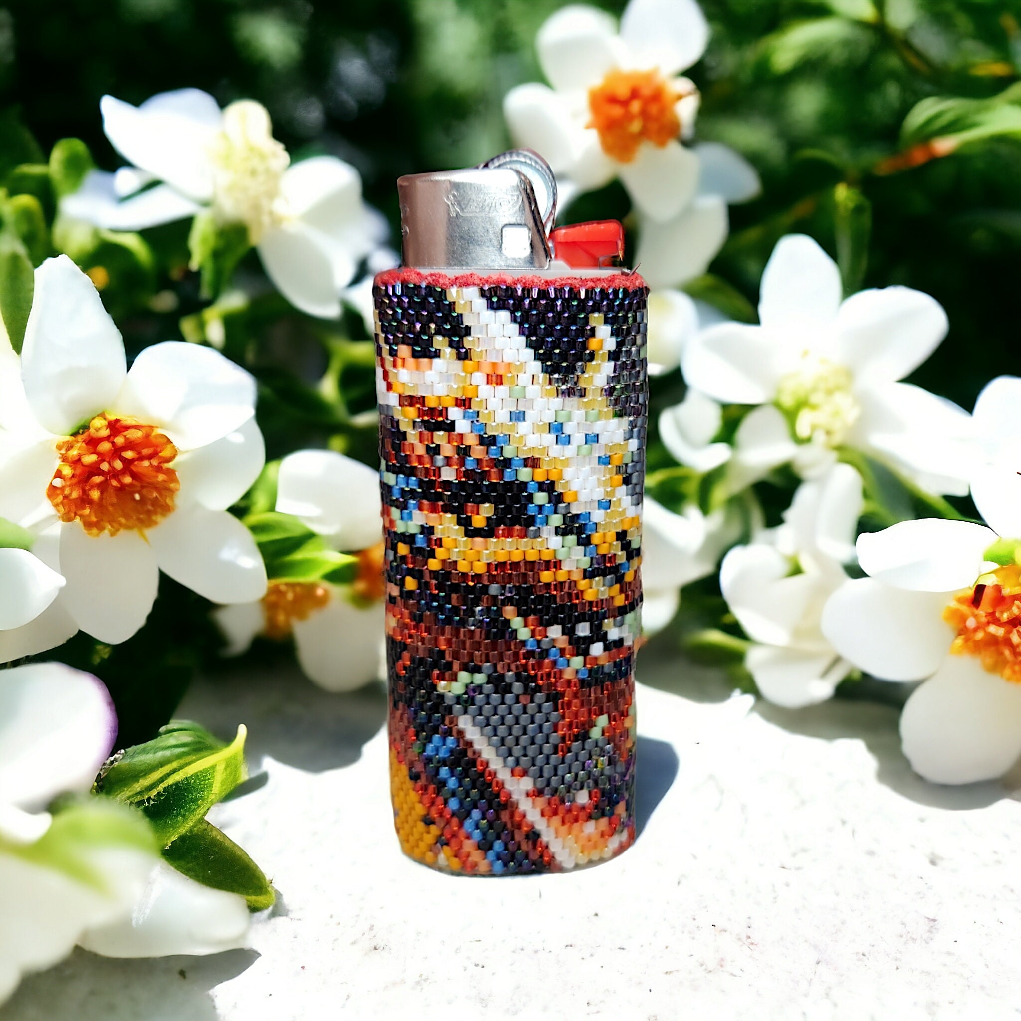 Majestic Dragon Lighter Case Pattern in Even Count Peyote Stitch - Etsy