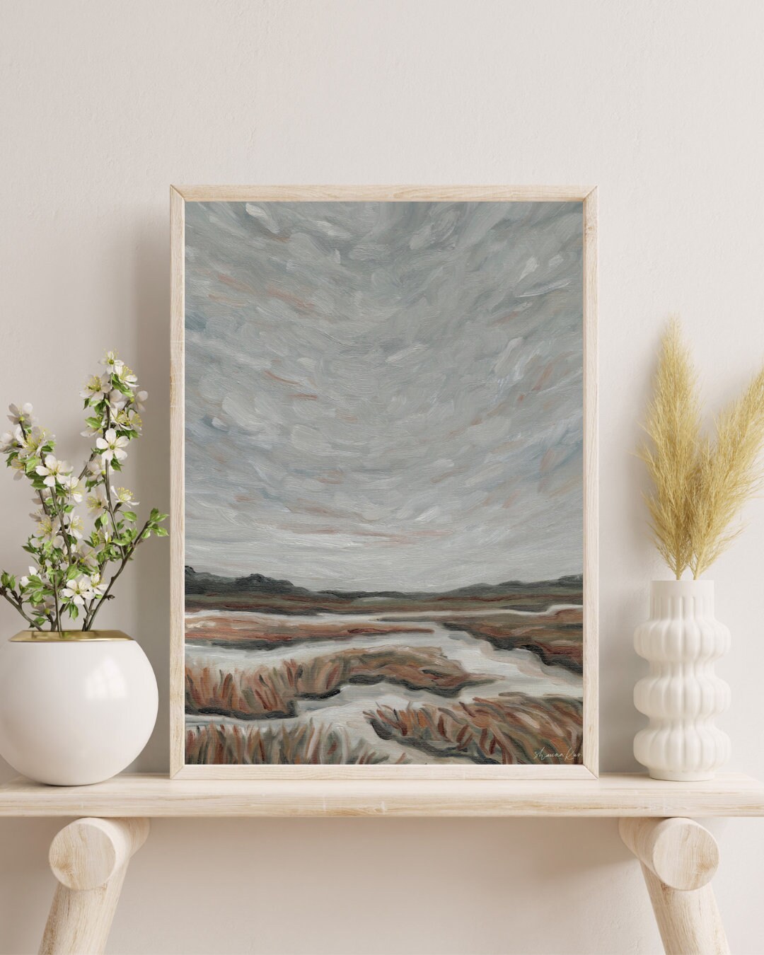 Marsh Oil Painting | Coastal Marsh Painting | Salt Marsh Art Print ...