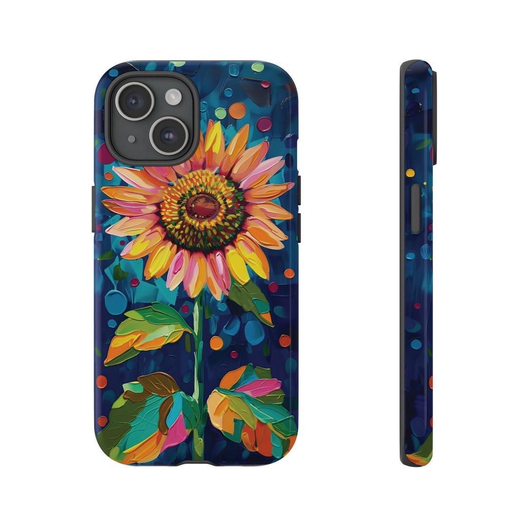 Sunflower Case for iPhone Google Samsung Device, Wildflower Phone ...