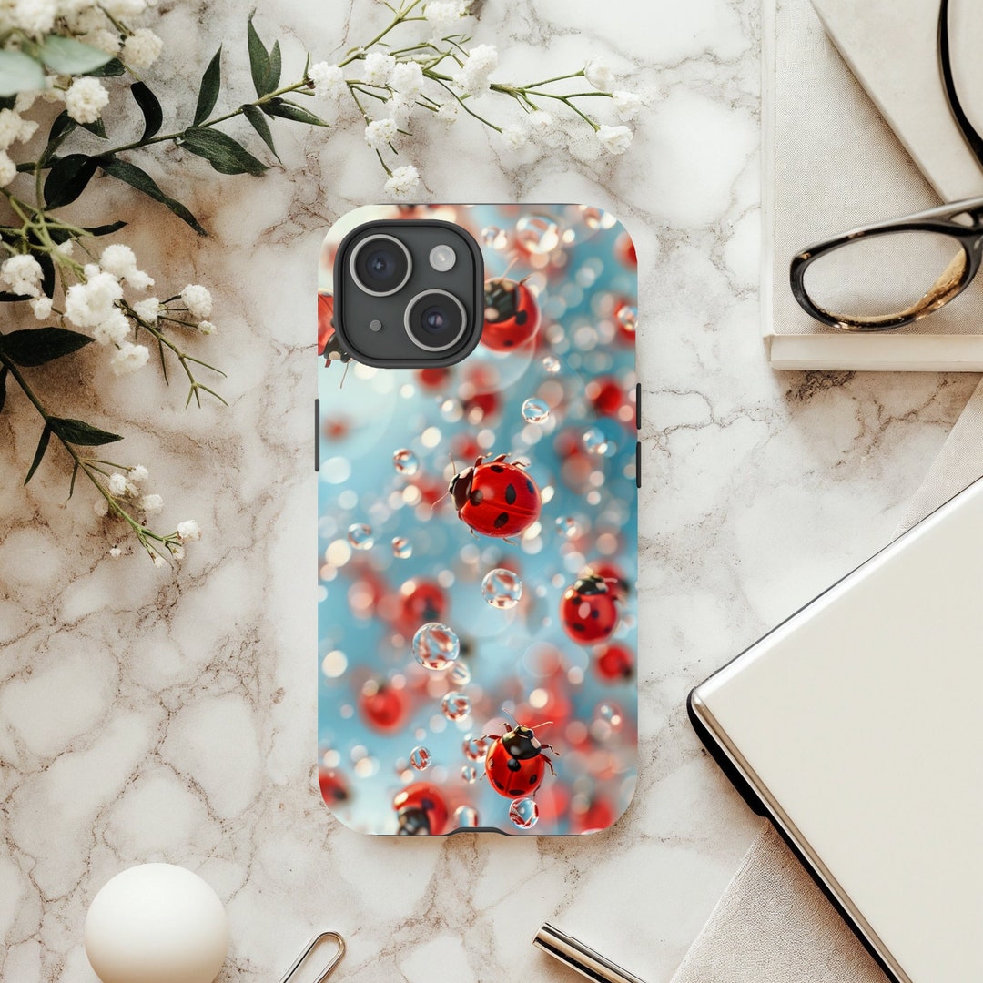 Ladybugs and Bubbles iPhone Samsung Google Tough Cases, Ladybug Gift ...