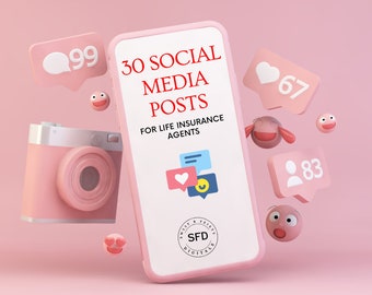 Social Media Posts for Life Insurance Agents - Etsy