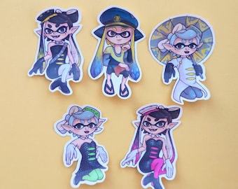Splatoon Stickers Agents - Etsy