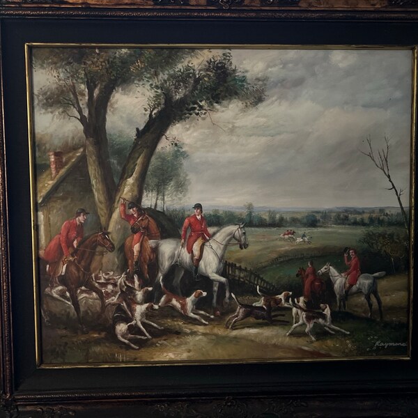 English Hunt Scene - Etsy