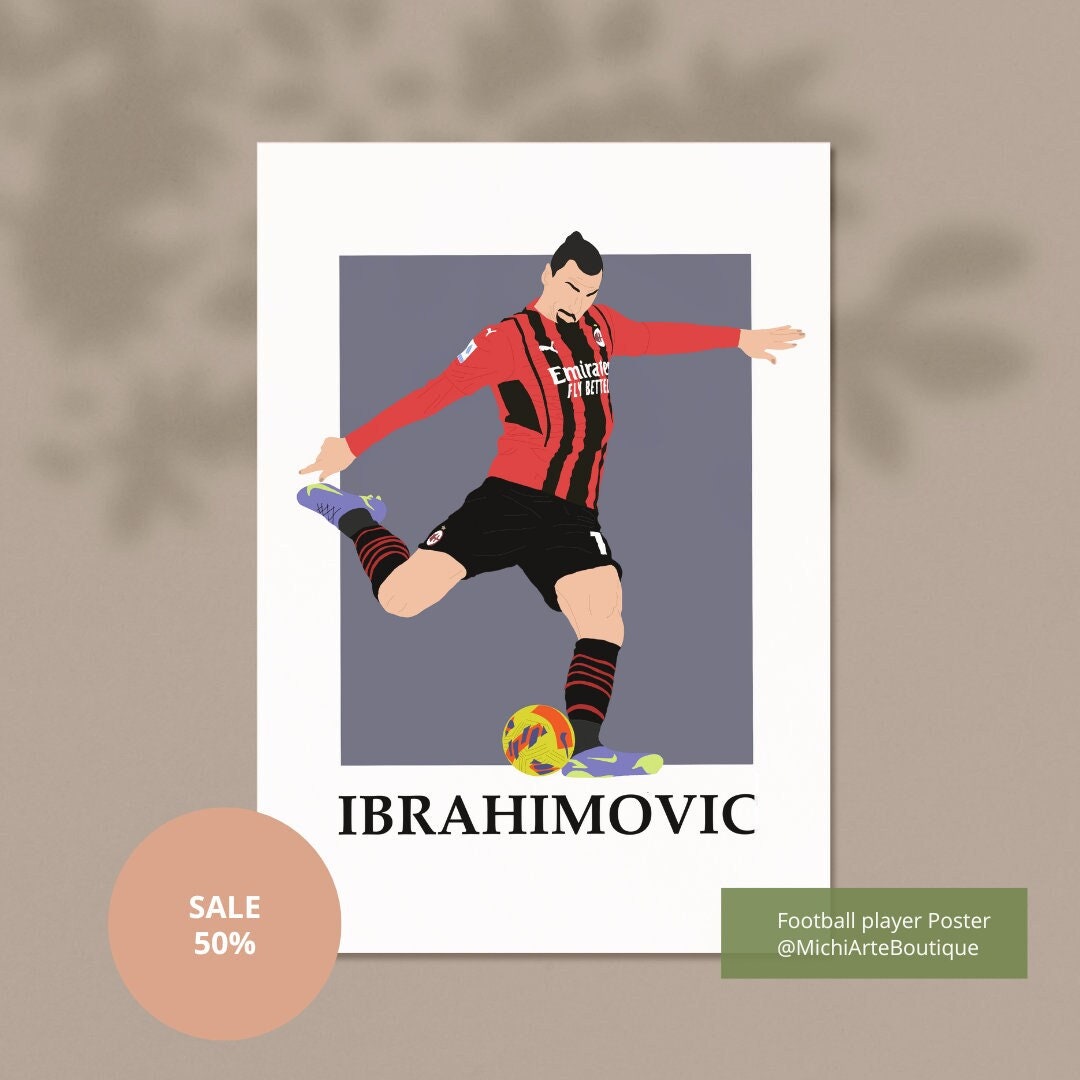 Zlatan Ibrahimovic Illustration | AC Milan Fan Art Drawing ...