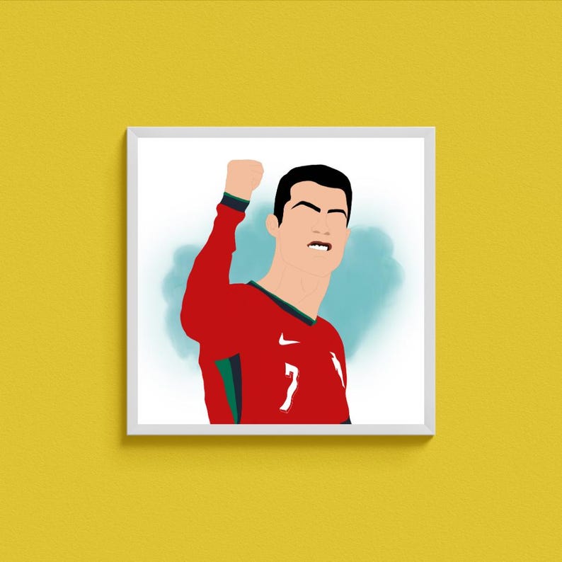 Cristiano Ronaldo Illustration | Ronaldo Fan Art Drawing | Cristiano ...