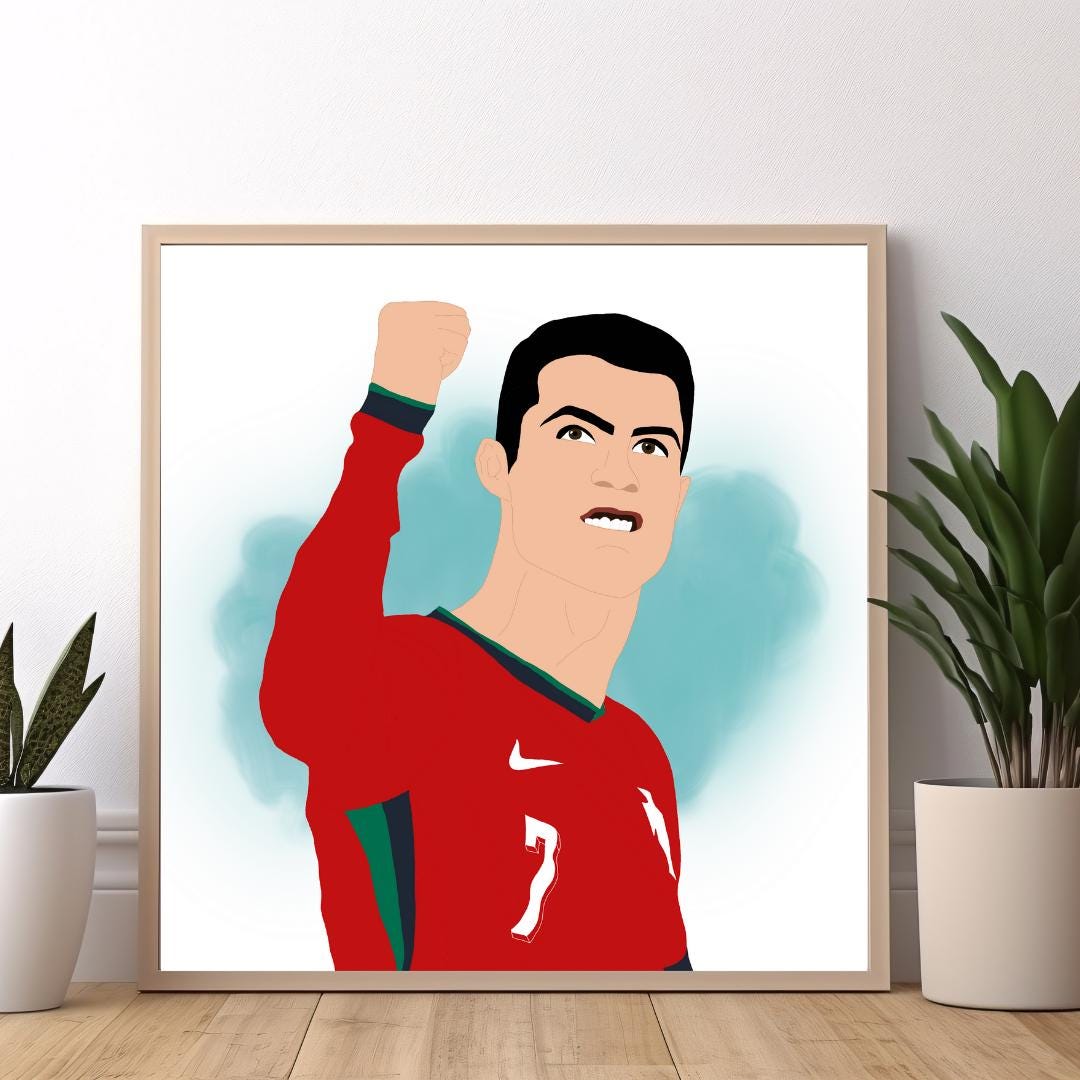 Cristiano Ronaldo Illustration | Ronaldo Fan Art Drawing | Cristiano ...
