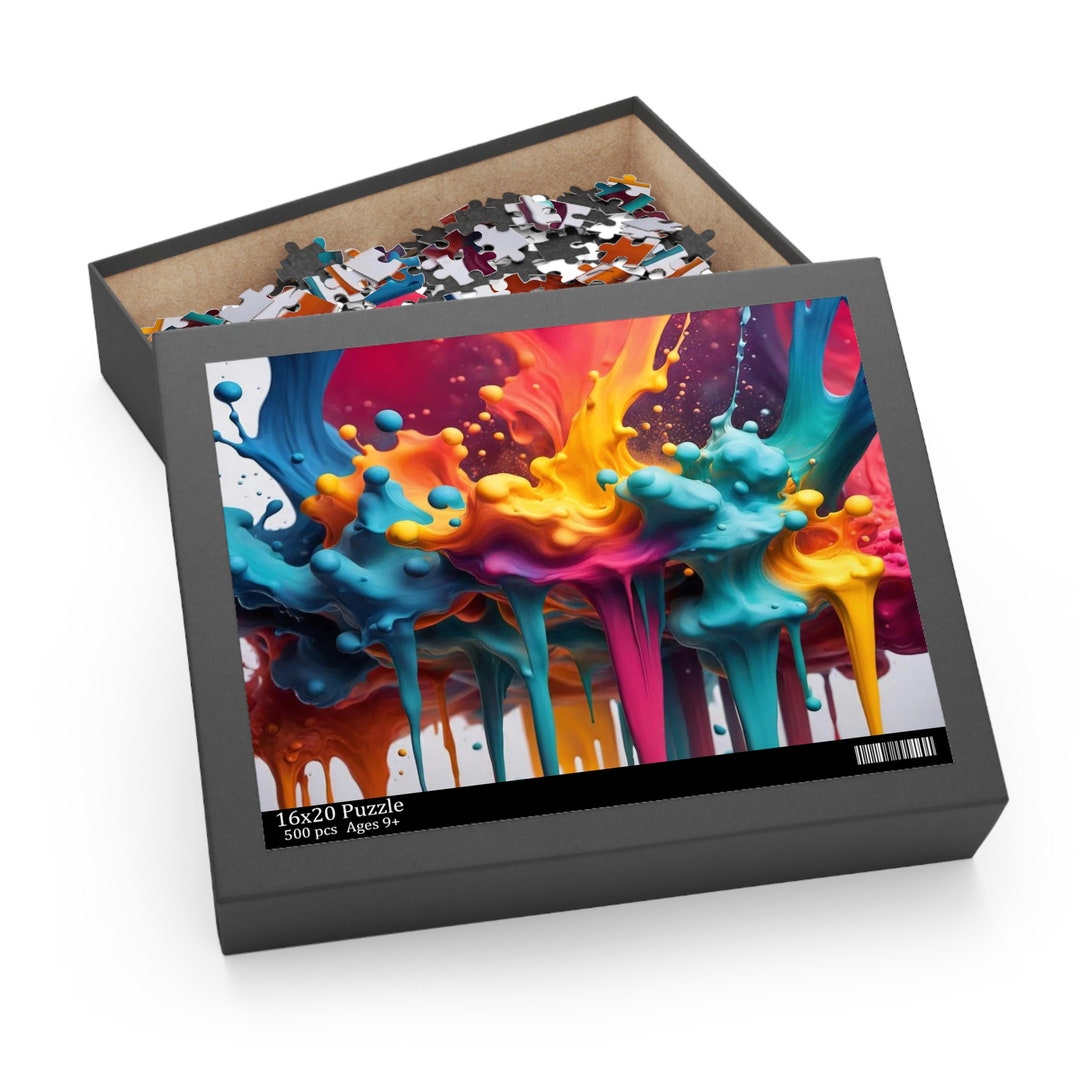 Paint Colors Puzzle 10 Challenging Puzzle, Unique Jigsaw Puzzle ...