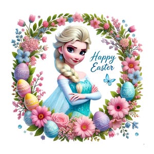 Watercolor Easter Princess PNG, Easter Bunny Princess Clipart, All ...