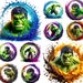 10 PNG Hulk Splash and Watercolor Digital Design PNG File for ...