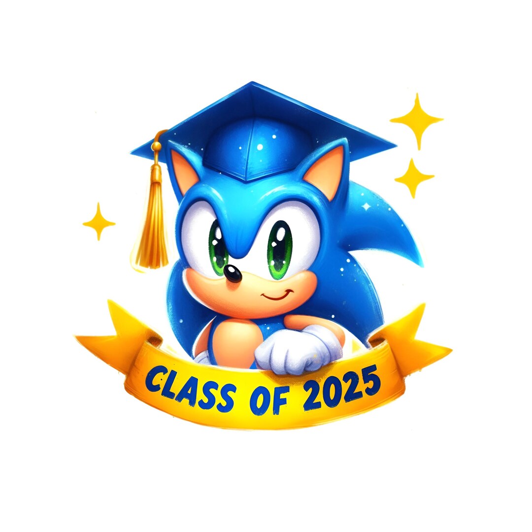 Sonic Graduation PNG Image, Clipart Images, Graduation Cartoon Artwork ...