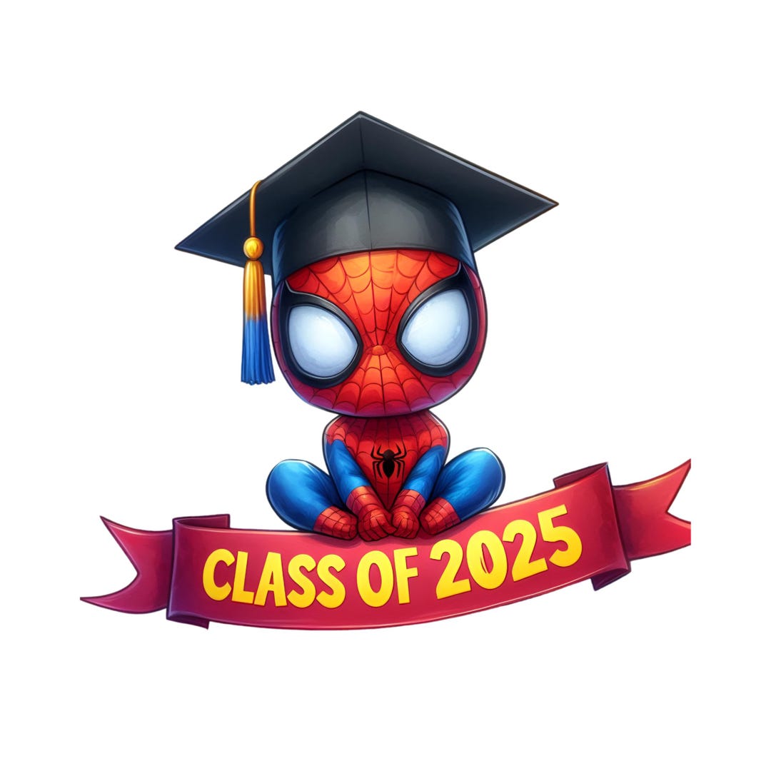 Spiderman Graduation PNG Image, Clipart Images, Graduation Cartoon ...