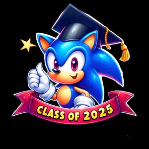 Sonic Graduation PNG Image, Clipart Images, Graduation Cartoon Artwork ...