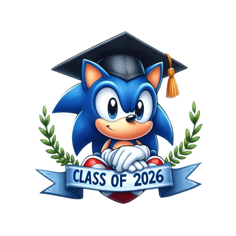 Sonic Graduation PNG Image, Clipart Images, Graduation Cartoon Artwork ...