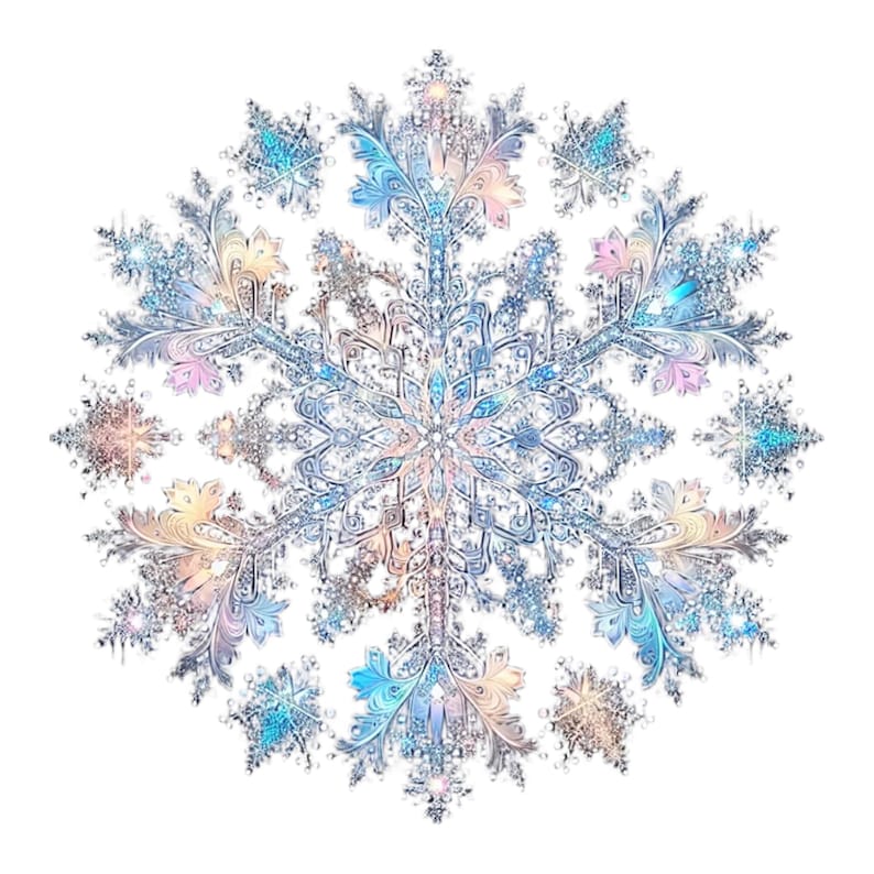 Blue Silver Glitter Snowflake Png,sublimation Design,christmas Png ...