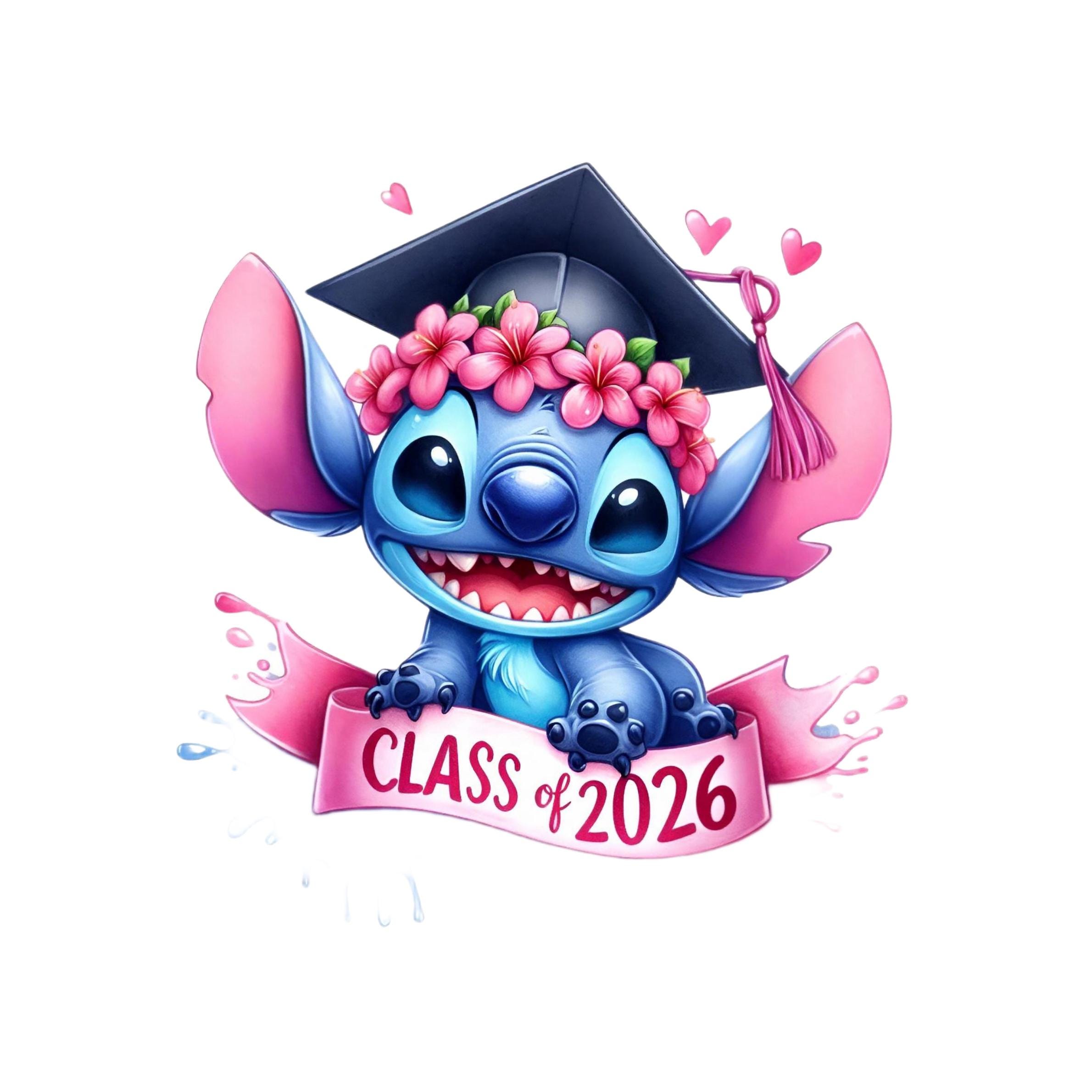 Stitch Graduation 2026 Clipart Images Graphics And Artwork Png Cute