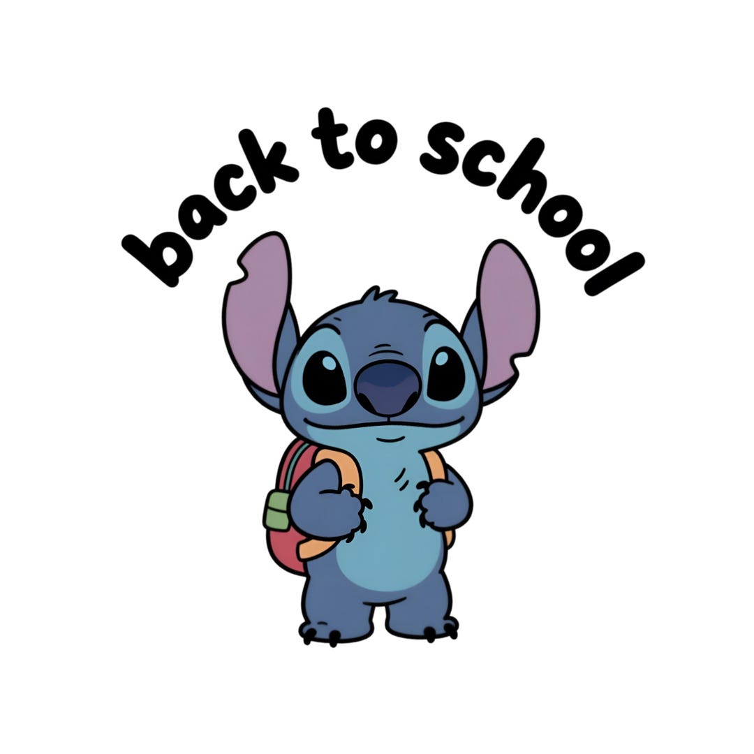 Stitch back to school PNG, clipart Stitch PNG, Stitch PNG transparents ...