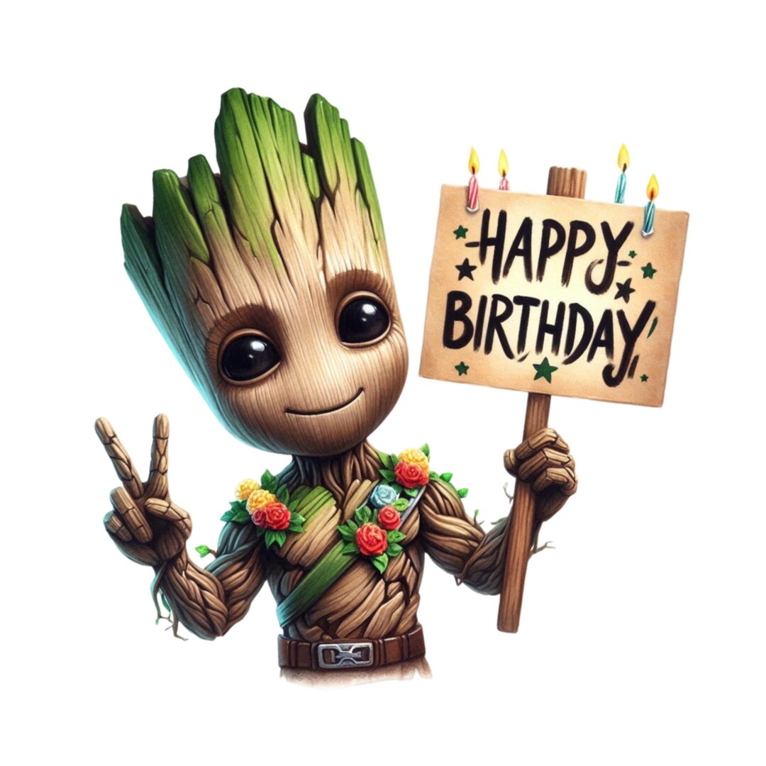 Groot Birthday Png, Baby Groot Png,i Am Groot Png, Groot Clipart,groot ...