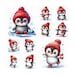 10 Penguin Clipart PNG, Christmas Penguin Clipart,christmas Clipart ...