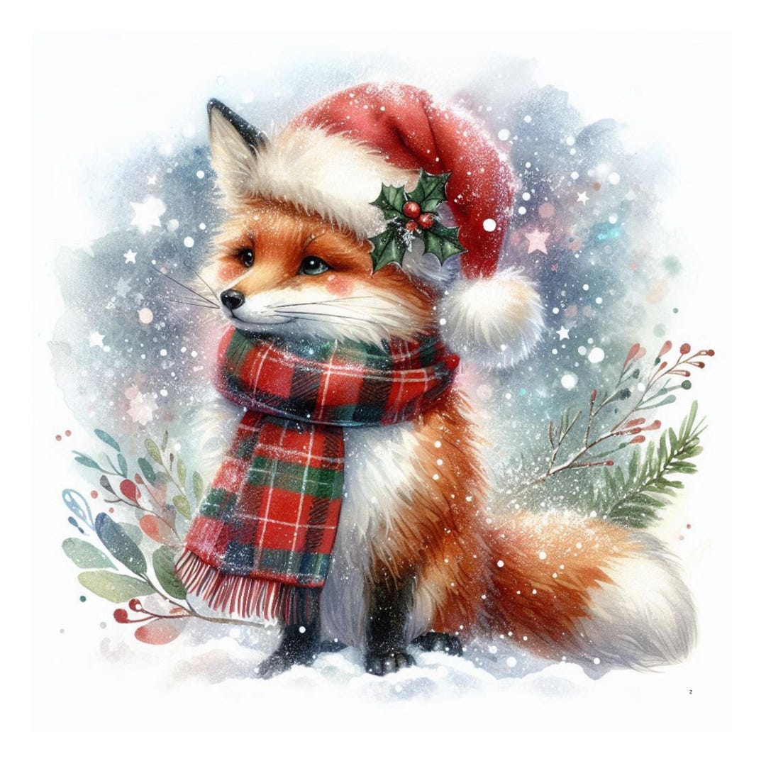 10 Winter Fox Clipart PNG, Christmas Penguin Clipart,christmas Clipart ...