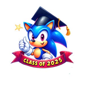 Sonic Graduation PNG Image, Clipart Images, Graduation Cartoon Artwork ...