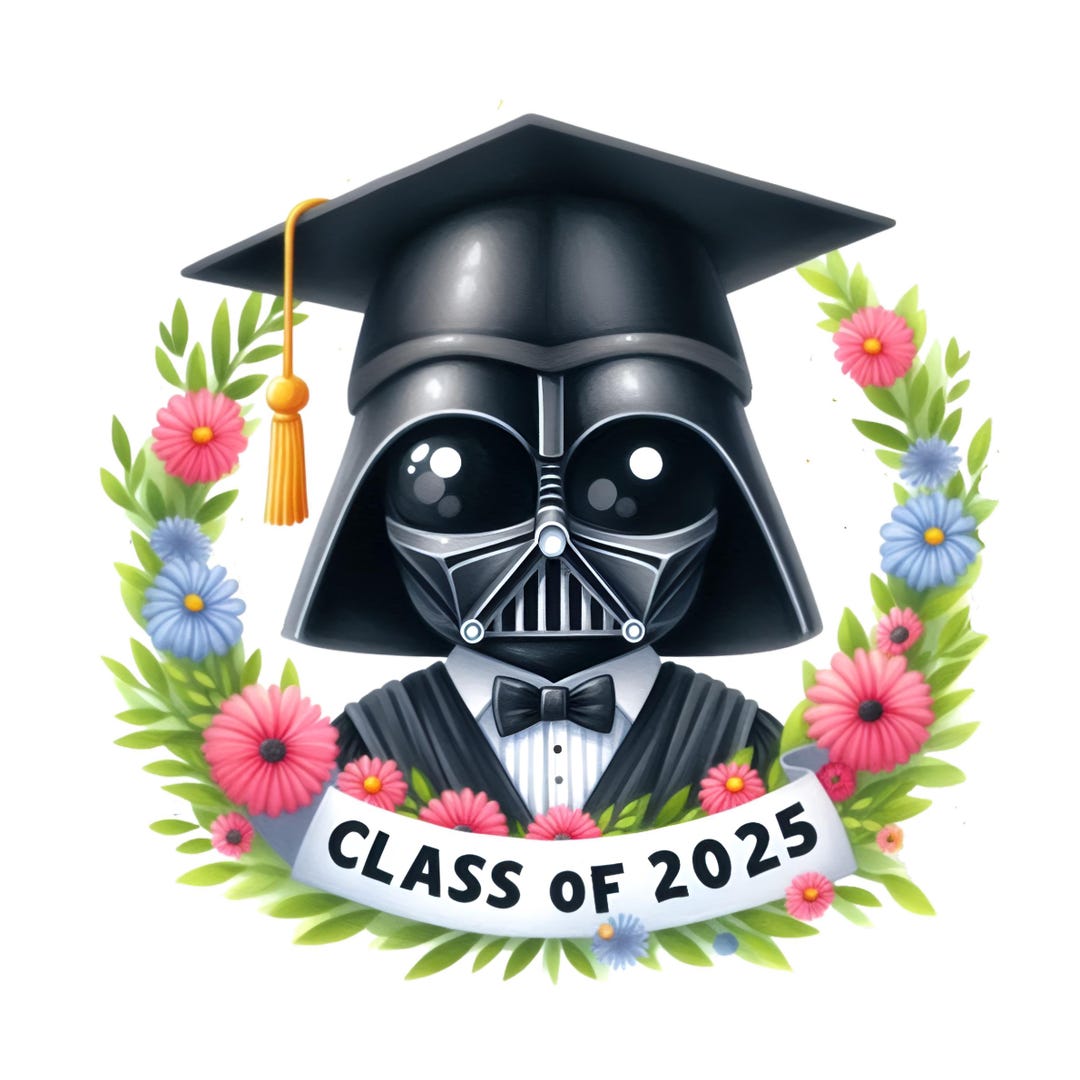 Darth Vader Graduation PNG Image, Clipart Images, Graduation Cartoon ...
