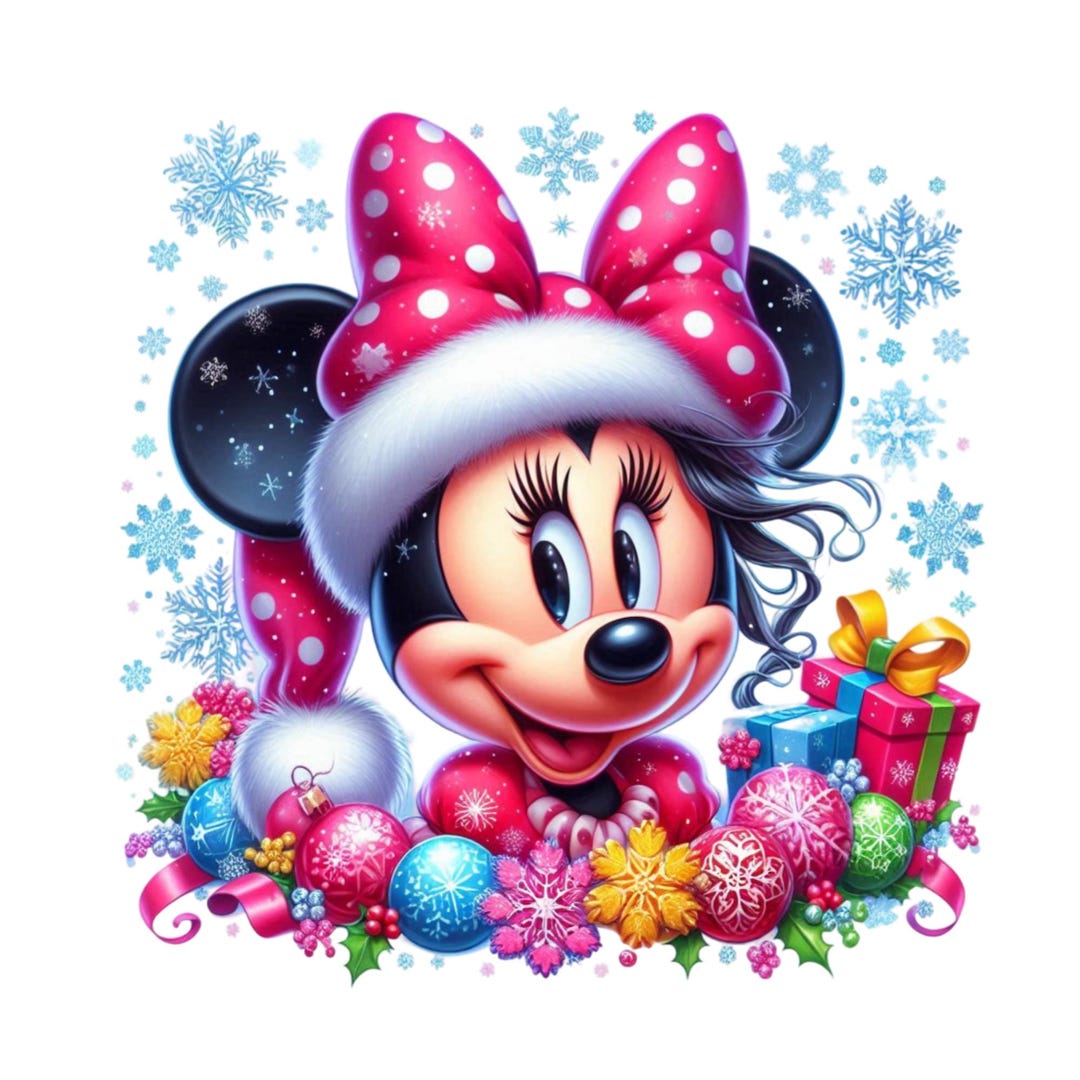 Minnie Mouse Christmas Png Digital Design PNG File for Sublimation,high ...