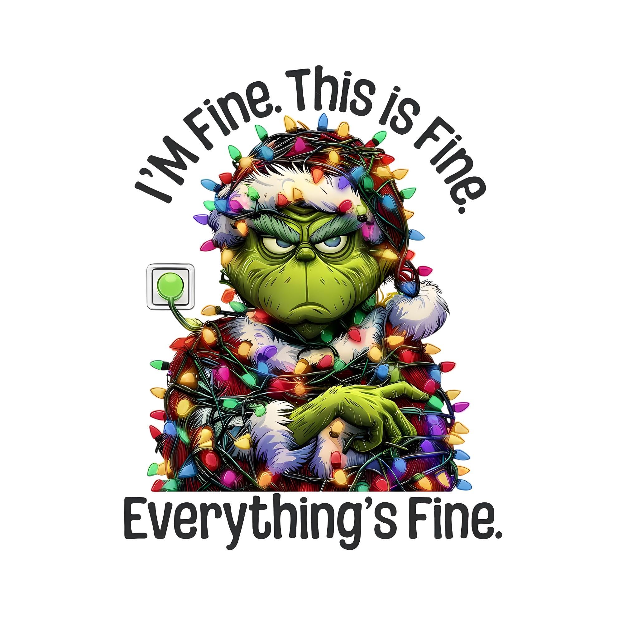 I'm Fine Everything is Fine Grinc PNG, Grinc I'm Fine PNG, I'm Fine ...