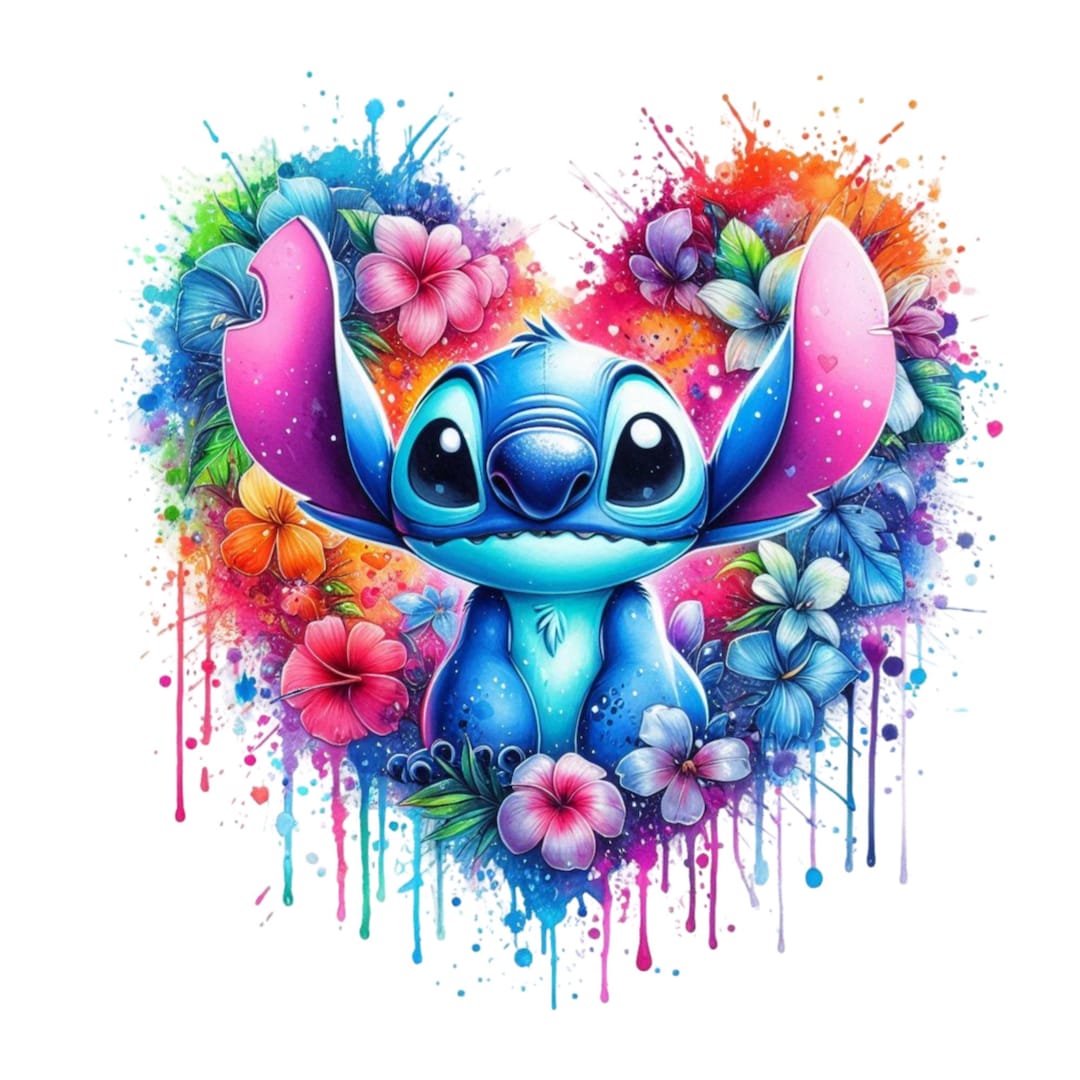 PNG Stitch Splash and Watercolor Digital Design PNG File for ...