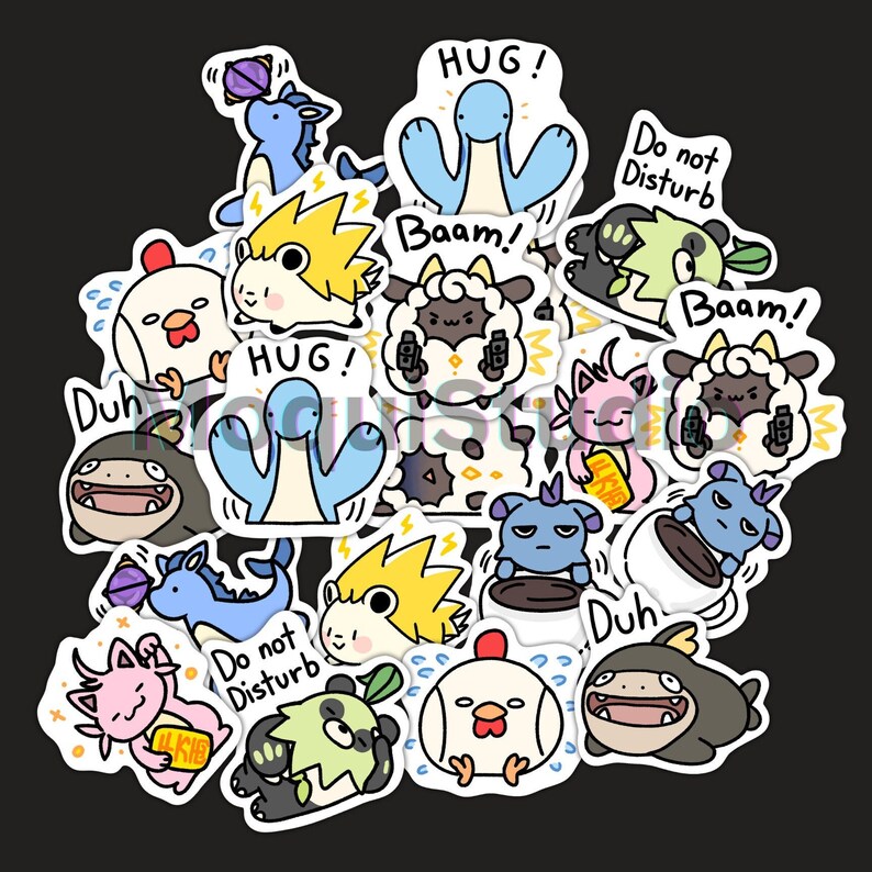 Cute Palworld Stickers 10 Pack - Etsy Canada