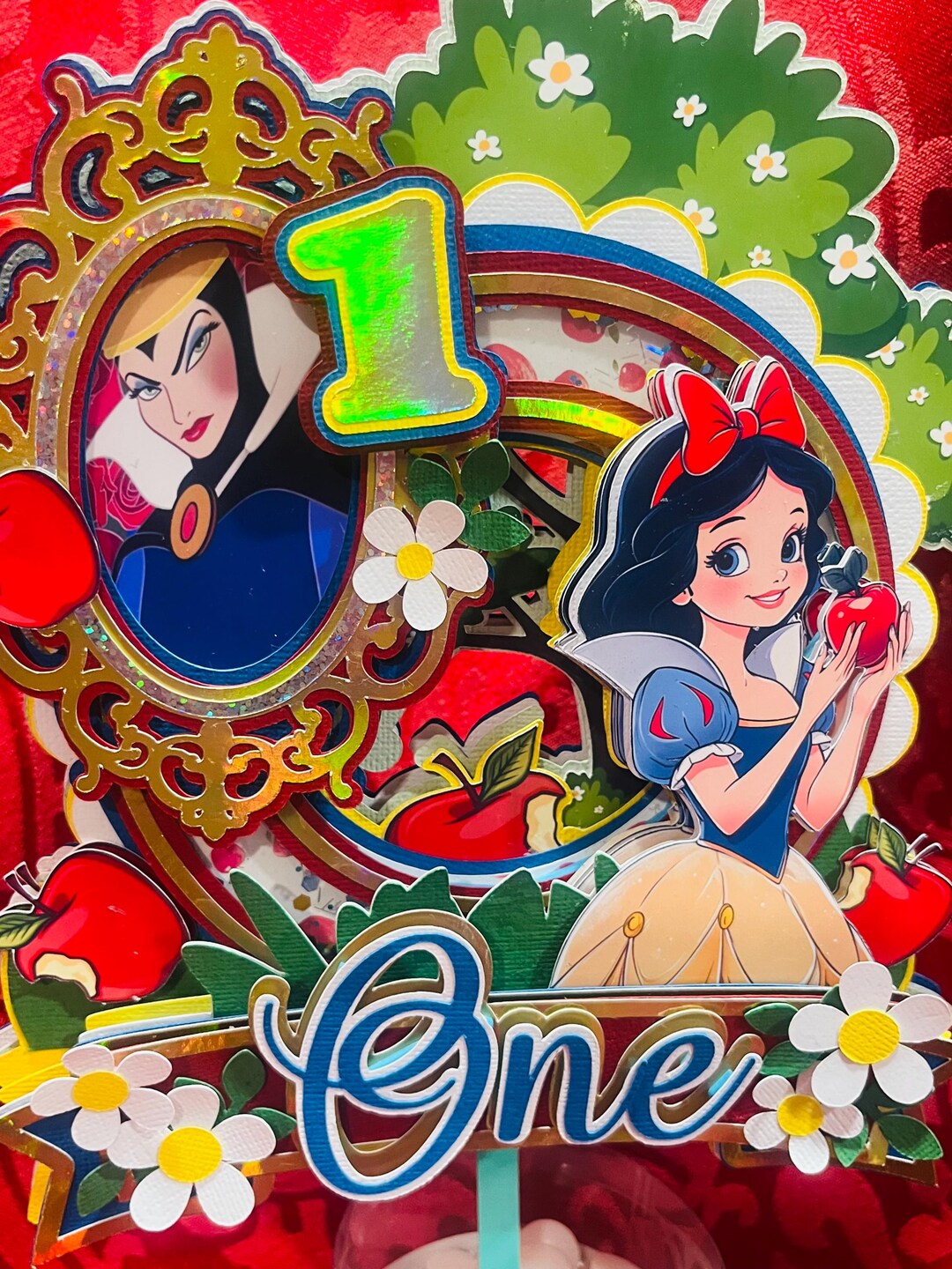 Cake Topper, Personalized Snow White Cake Topper, Perfect for Table ...