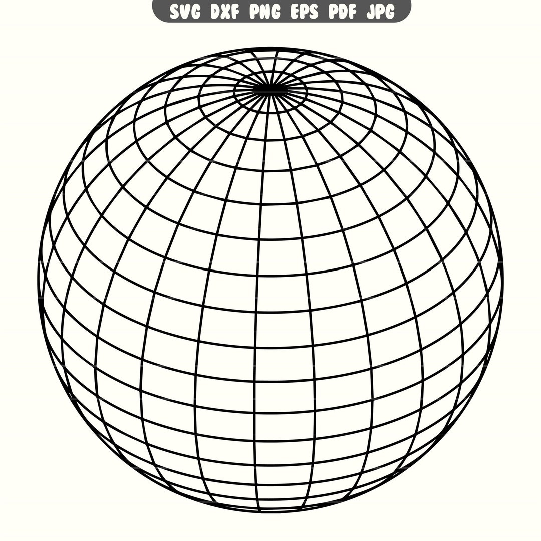 Sphere SVG, Sphere DXF, Sphere PNG, Sphere Clipart, Sphere Cut File ...