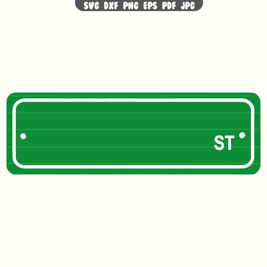Street Sign SVG, Street Sign DXF, Street Sign PNG, Street Sign Clipart ...