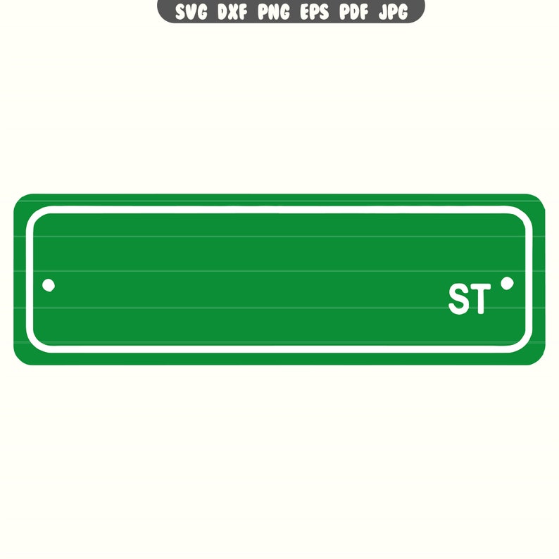 Street Sign SVG, Street Sign DXF, Street Sign PNG, Street Sign Clipart ...