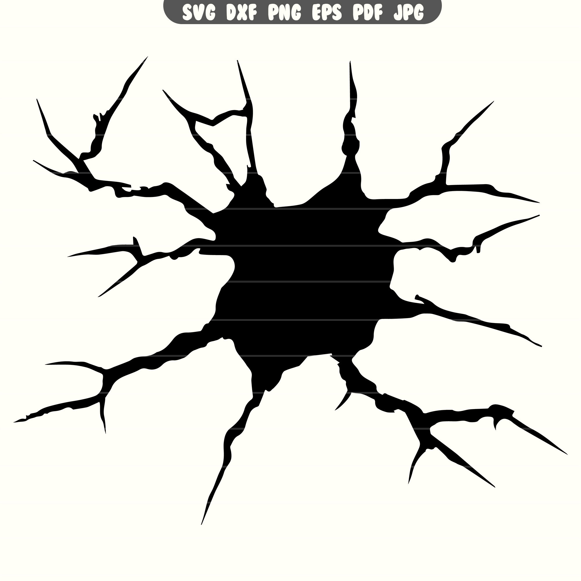 Cracked Wall SVG, Cracked Wall DXF, Cracked Wall PNG, Cracked Wall ...