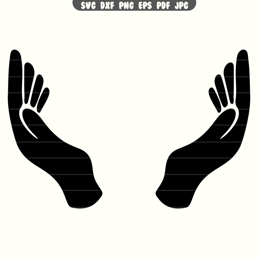 Open Hands SVG, Open Hands DXF, Open Hands PNG, Open Hands Clipart ...