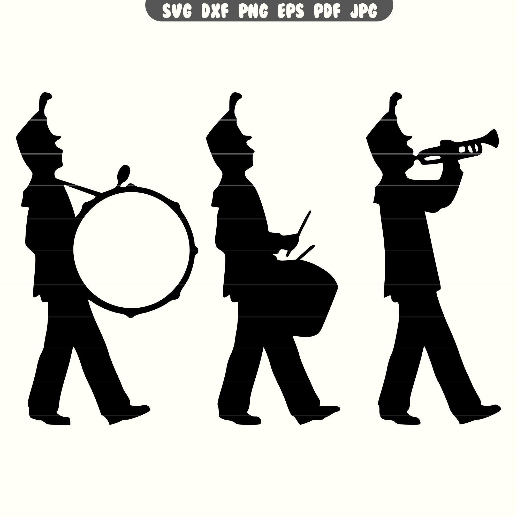 Marching Band SVG, Marching Band DXF, Marching Band PNG, Marching Band ...