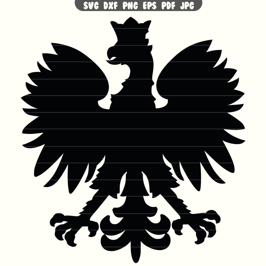 Polish Eagle SVG Majestic DXF National Emblem PNG Instant Download for ...