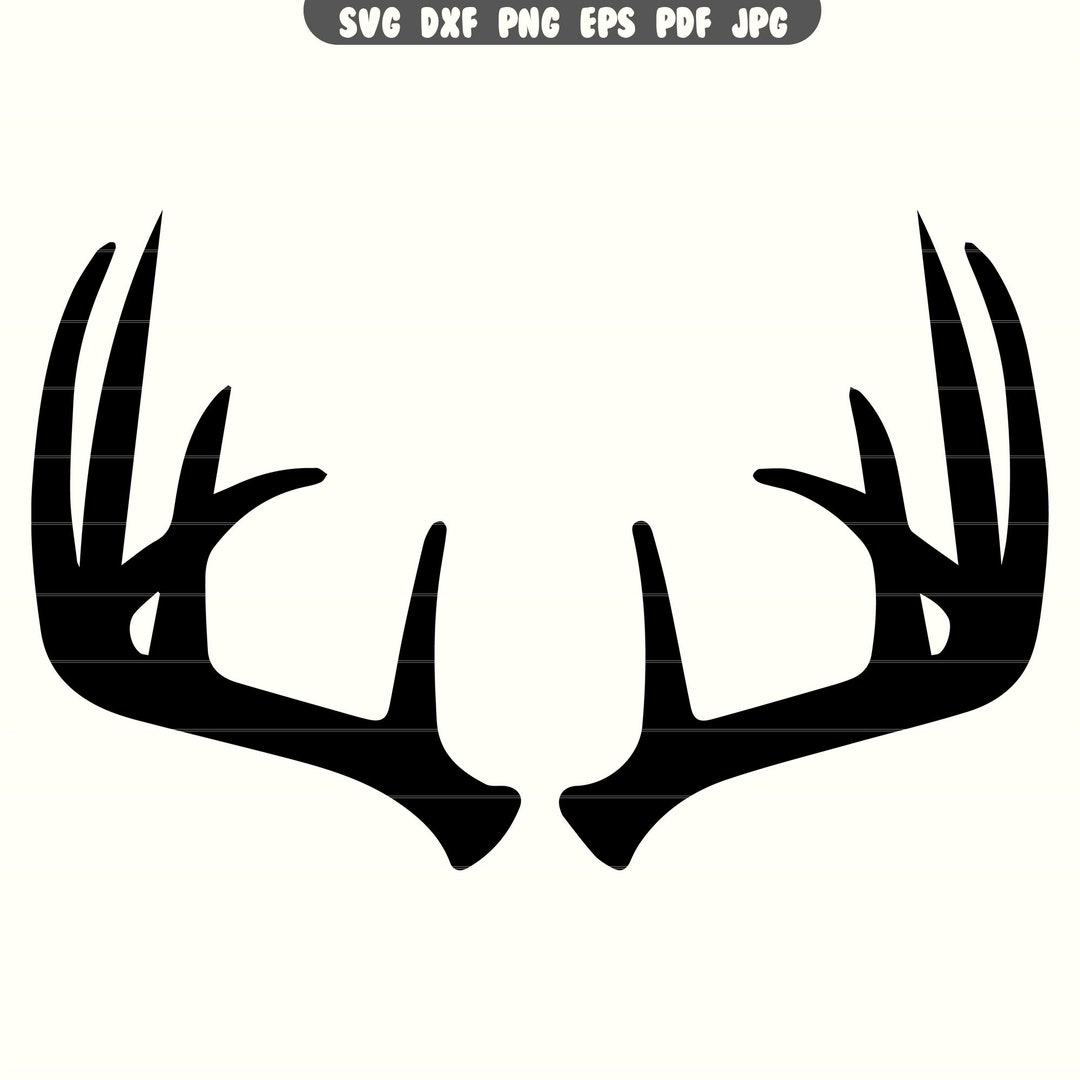 Antlers SVG, Antlers DXF, Antlers PNG, Antlers Clipart, Antlers Cut ...