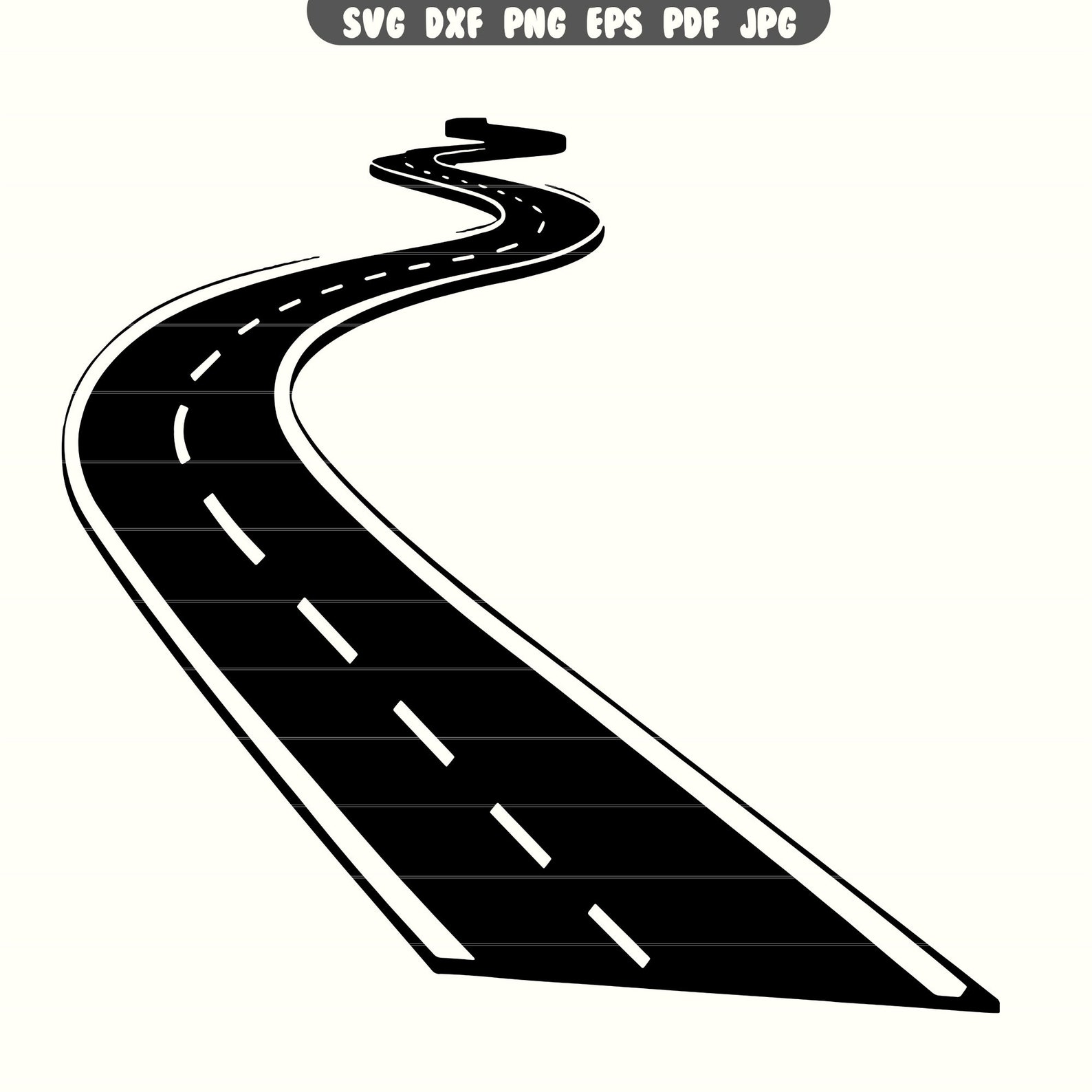 Road SVG, Road DXF, Road PNG, Road Cut File, Road Clipart Instant ...