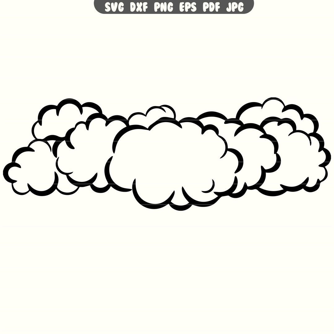 Clouds SVG, Clouds DXF, Clouds PNG, Clouds Clipart, Clouds Cut File ...