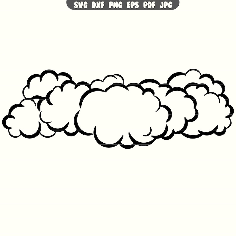 Clouds SVG, Clouds DXF, Clouds PNG, Clouds Clipart, Clouds Cut File ...